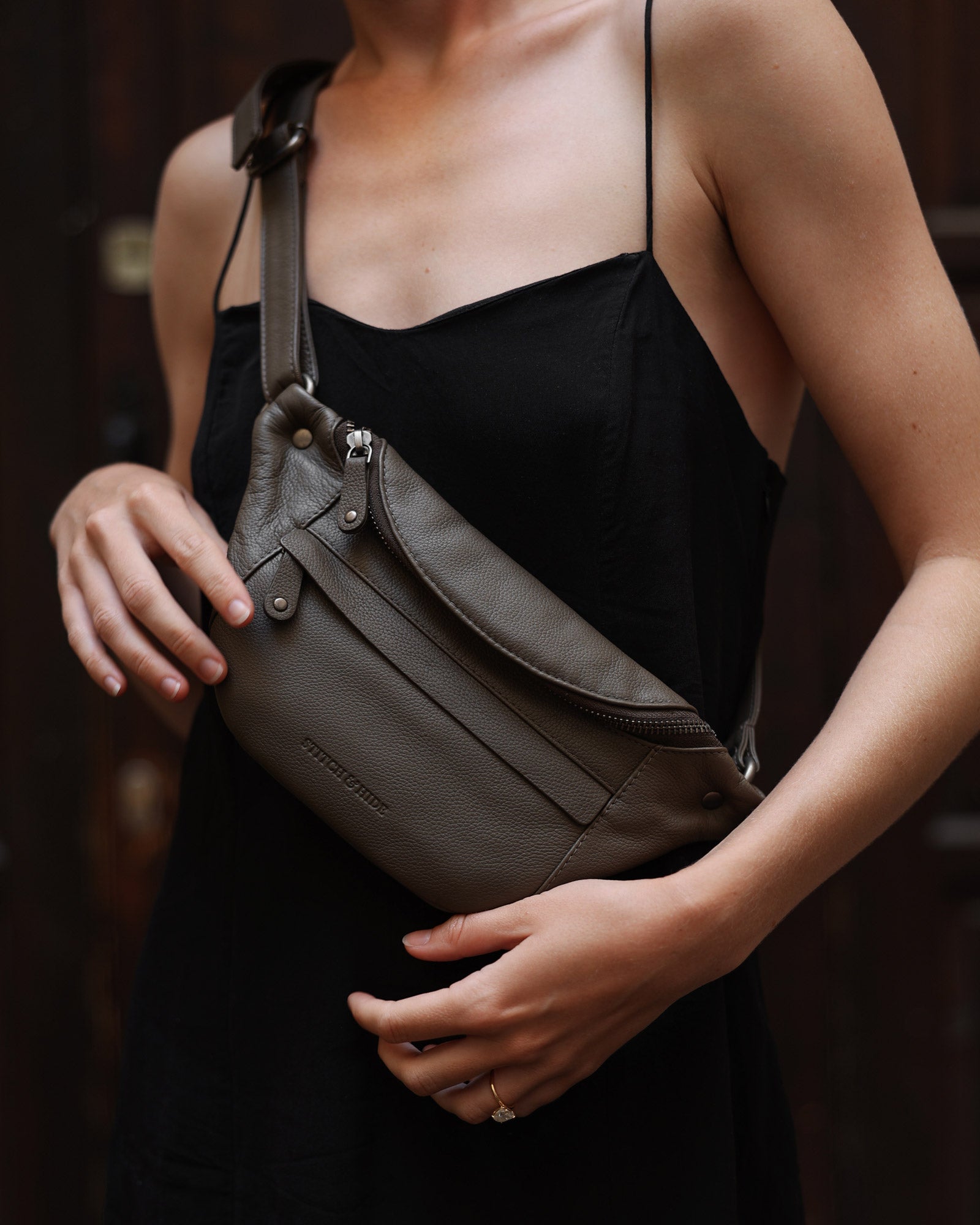 Leather Cross body Hip Bag - Bailey Hip Bag – Stitch & Hide