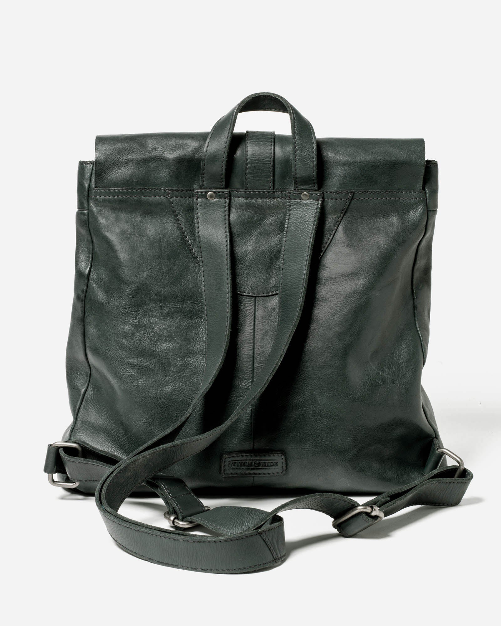 Hamburg Backpack - Unisex Washed Leather Backpack – Stitch & Hide